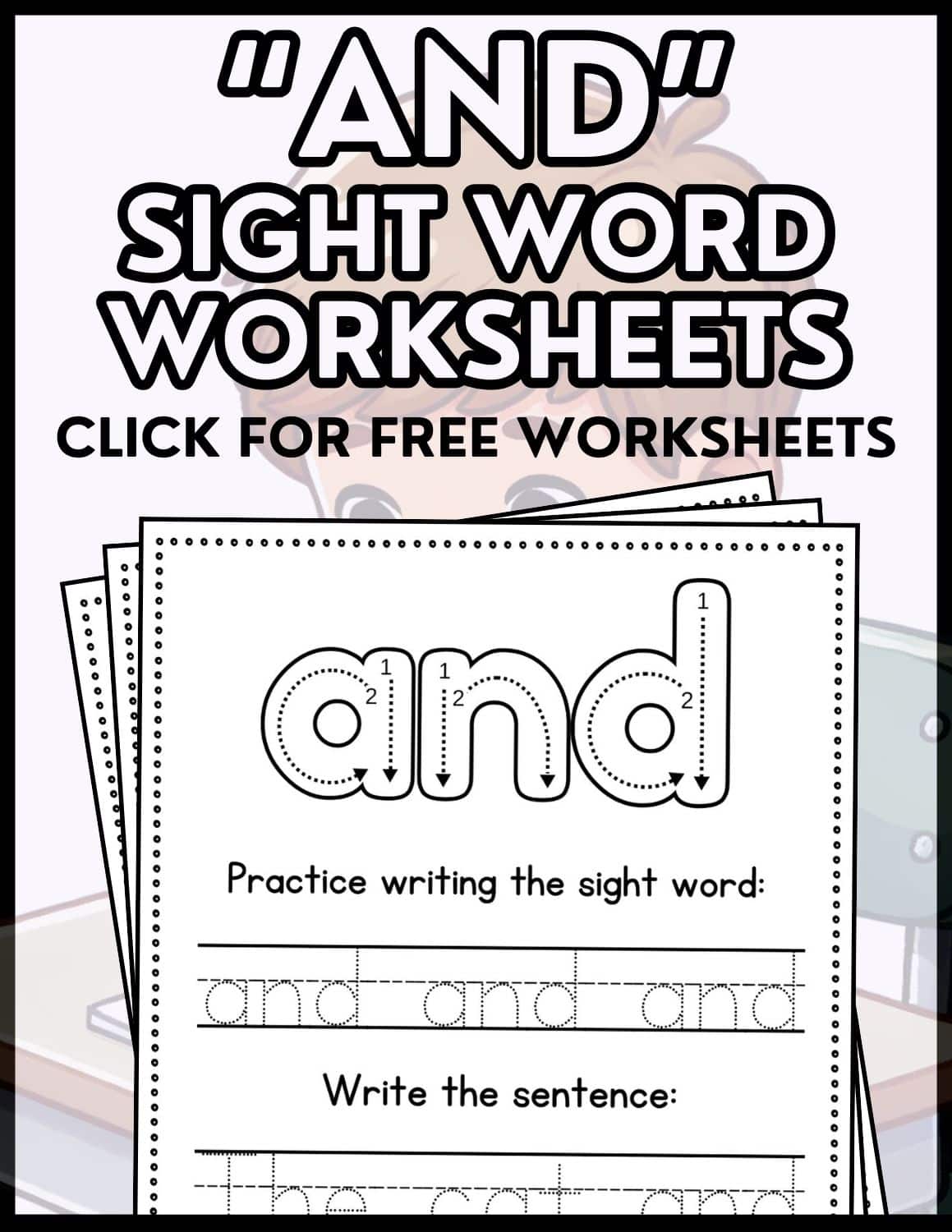 154 Sight Words Worksheets (Free PDF Printables) - Teach Prints