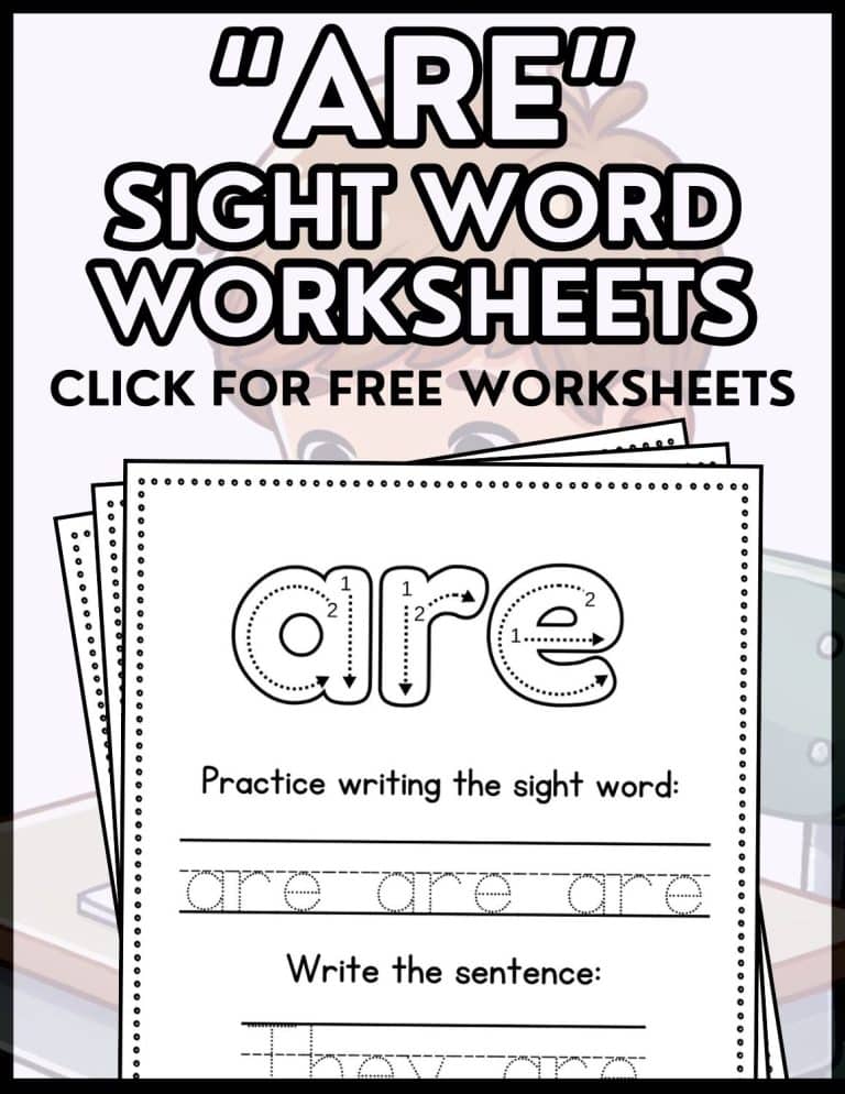 154 Sight Words Worksheets (Free PDF Printables) - Teach Prints