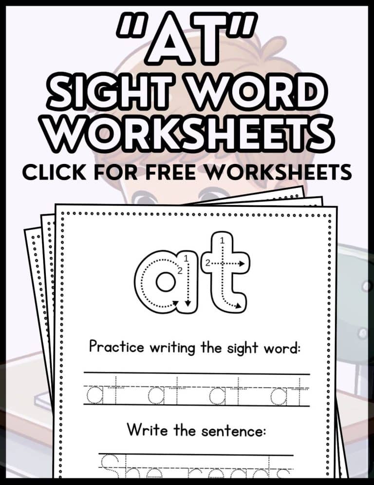 154 Sight Words Worksheets (Free PDF Printables) - Teach Prints