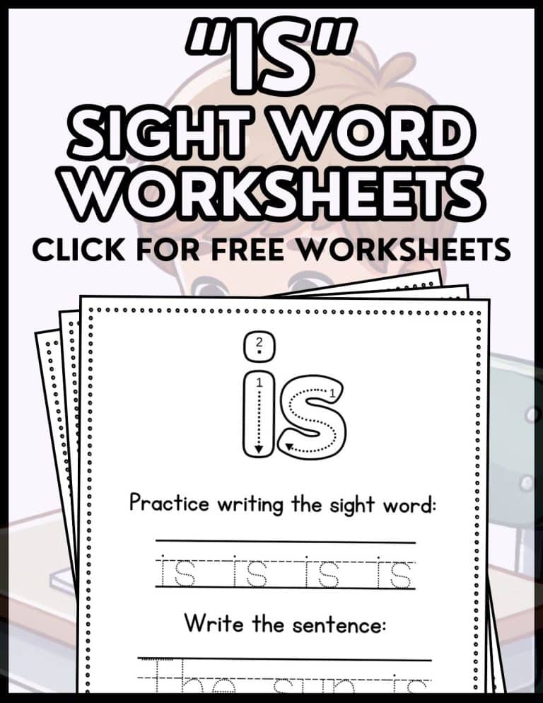 154 Sight Words Worksheets (Free PDF Printables) - Teach Prints
