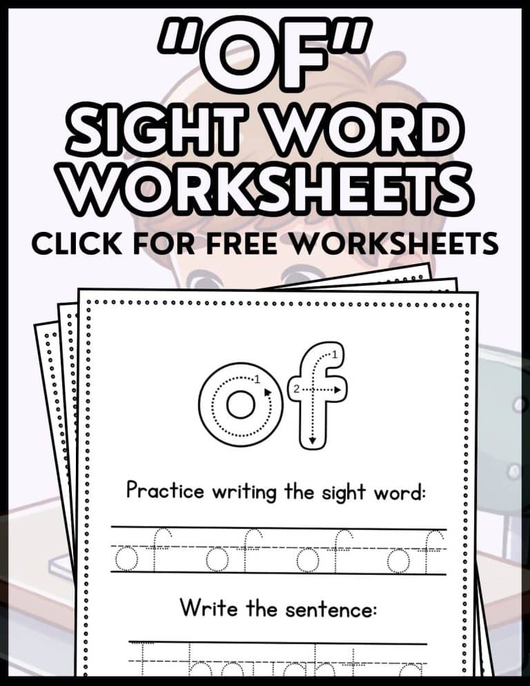 154 Sight Words Worksheets (Free PDF Printables) - Teach Prints
