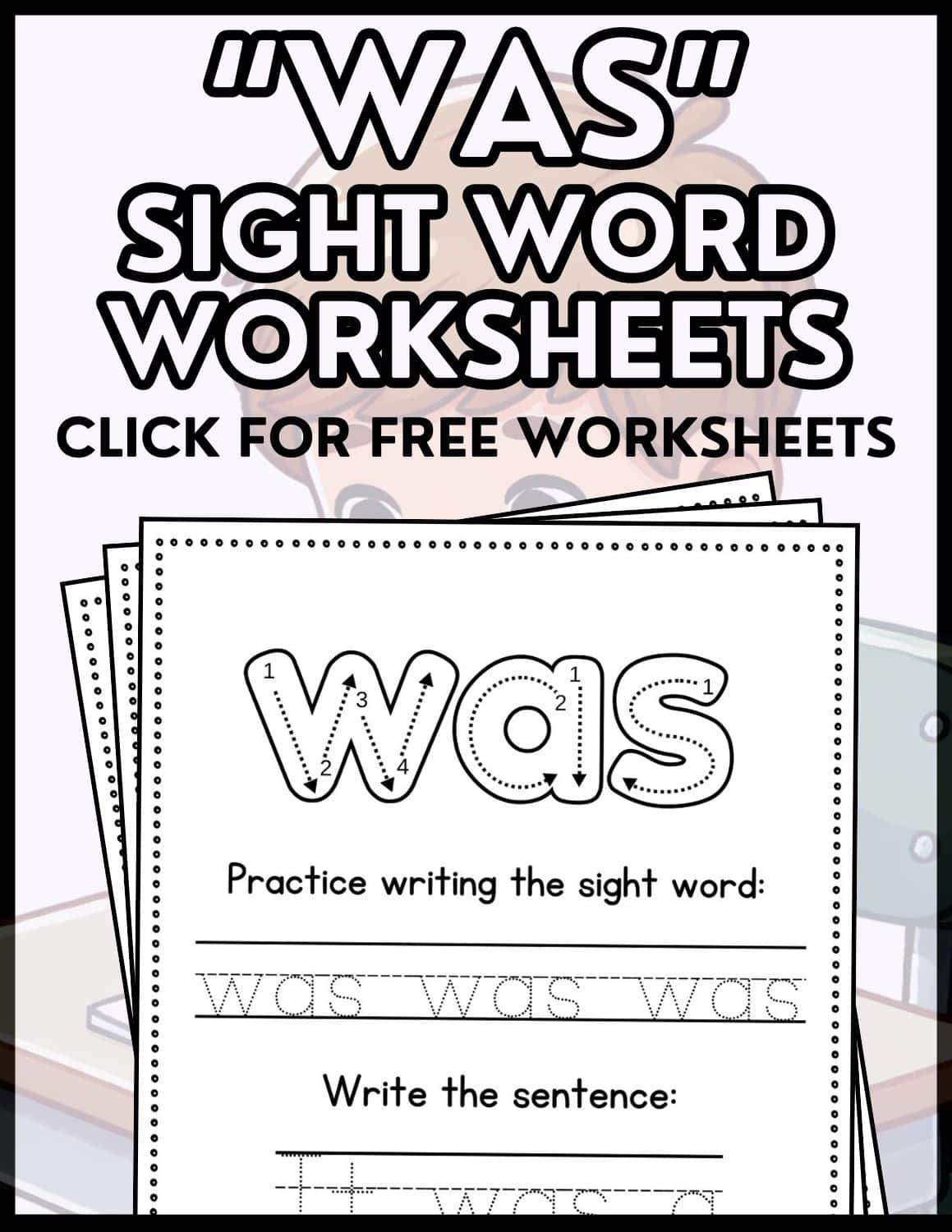 154 Sight Words Worksheets (Free PDF Printables) - Teach Prints