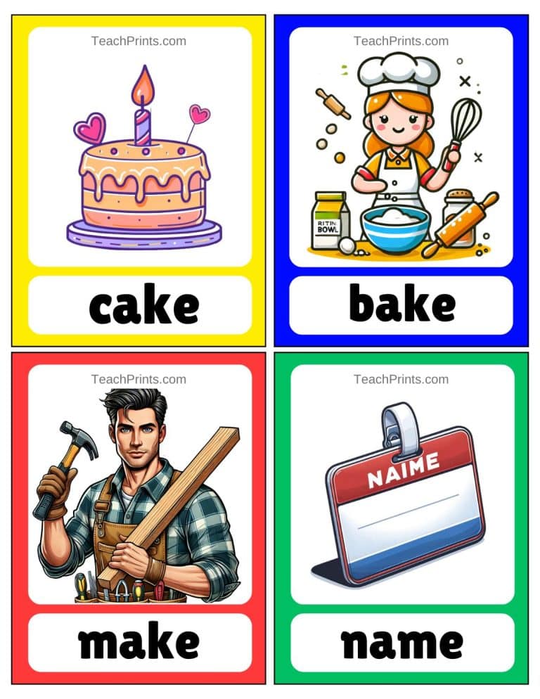 40 Free Silent E Flashcards (Magic E) - Print Now! - Teach Prints