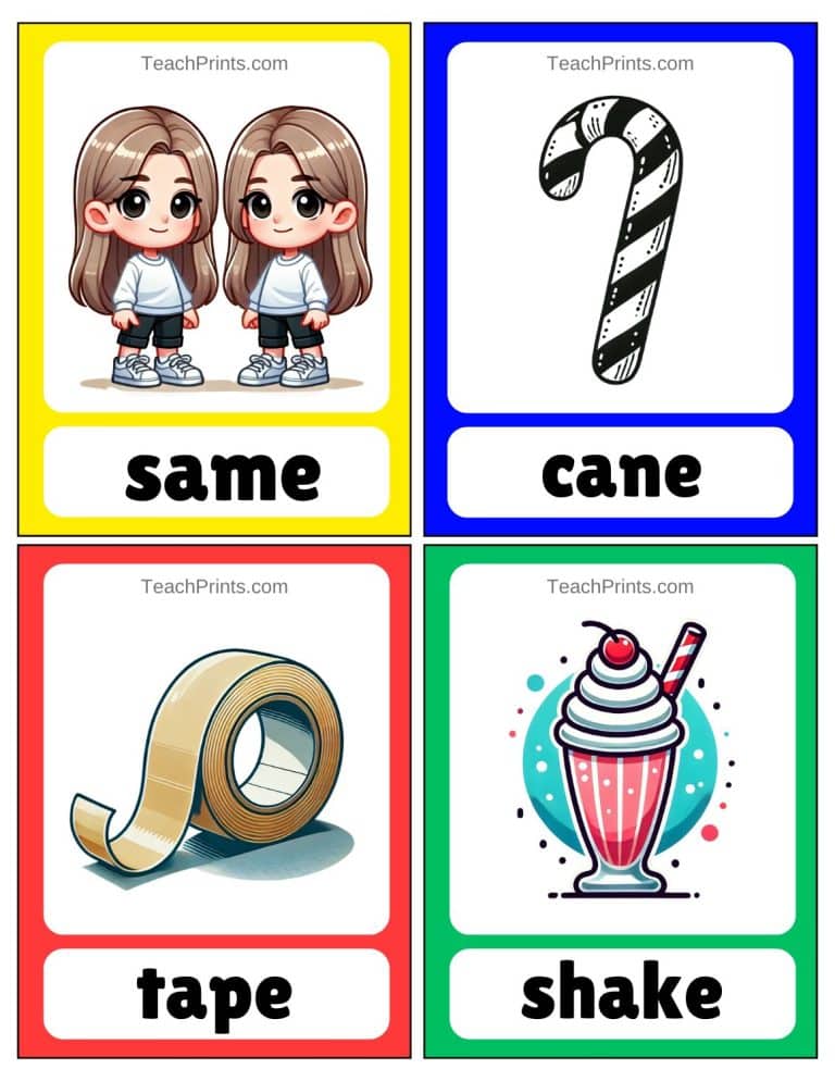 1,141 Free Phonics Flashcards (Printable) - Teach Prints