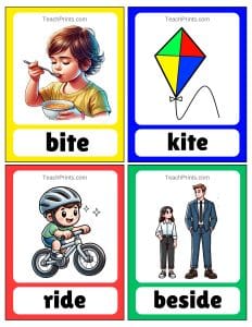 40 Free Silent E Flashcards (Magic E) - Print Now! - Teach Prints